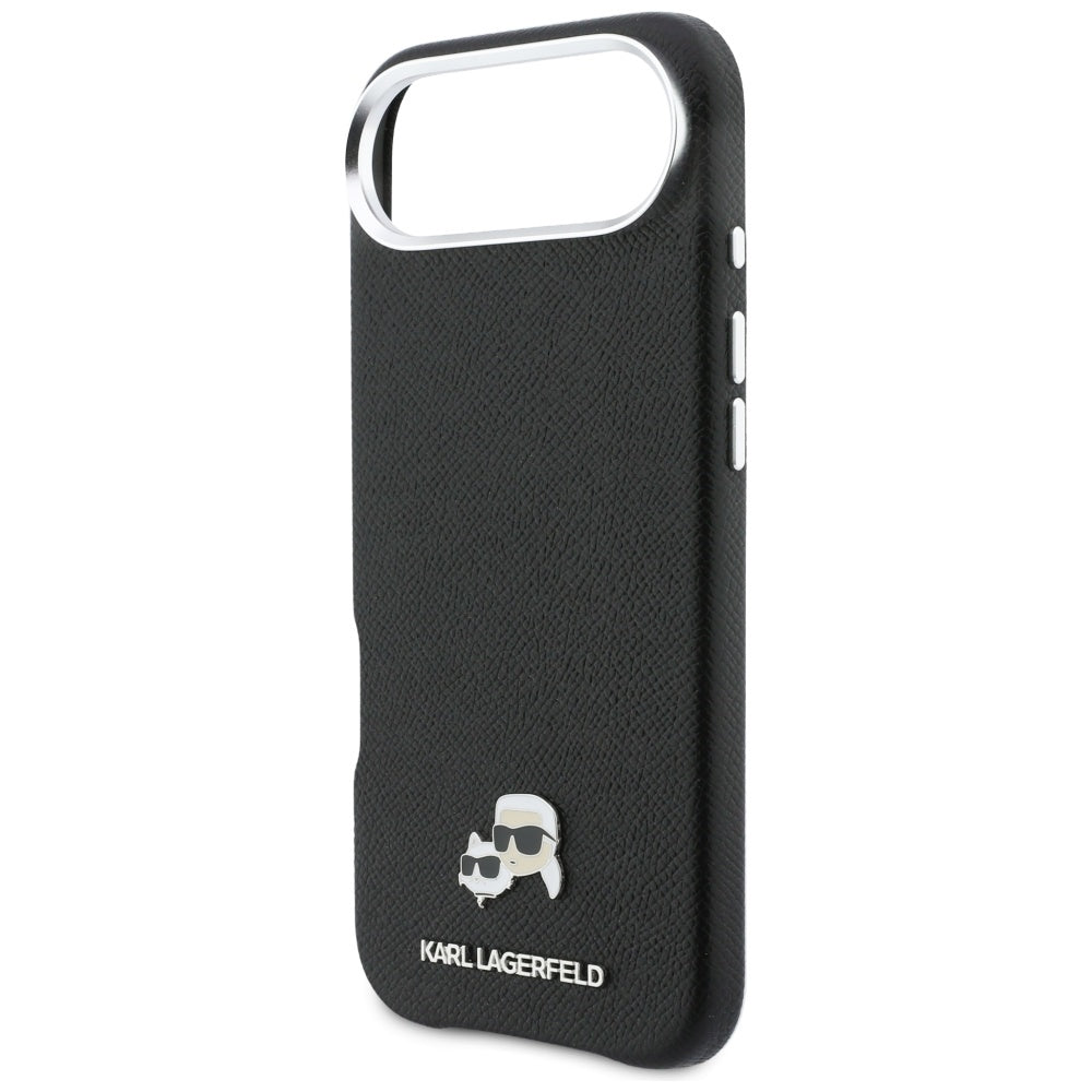 Karl Lagerfeld Karl & Choupette Head Pins Saffiano Case with MagSafe i ...